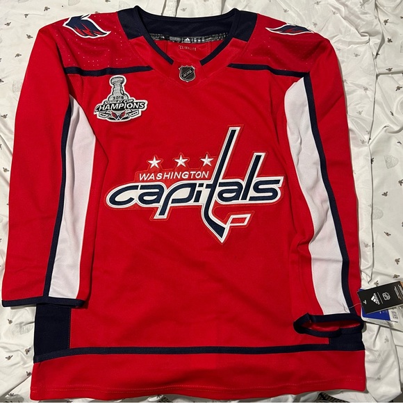 adidas | Shirts | Capitals Authentic Stanley Cup Winners Jersey | Poshmark